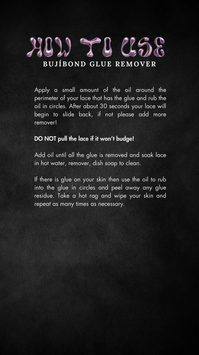 BUJÍBond Glue Remover – BujíBratt